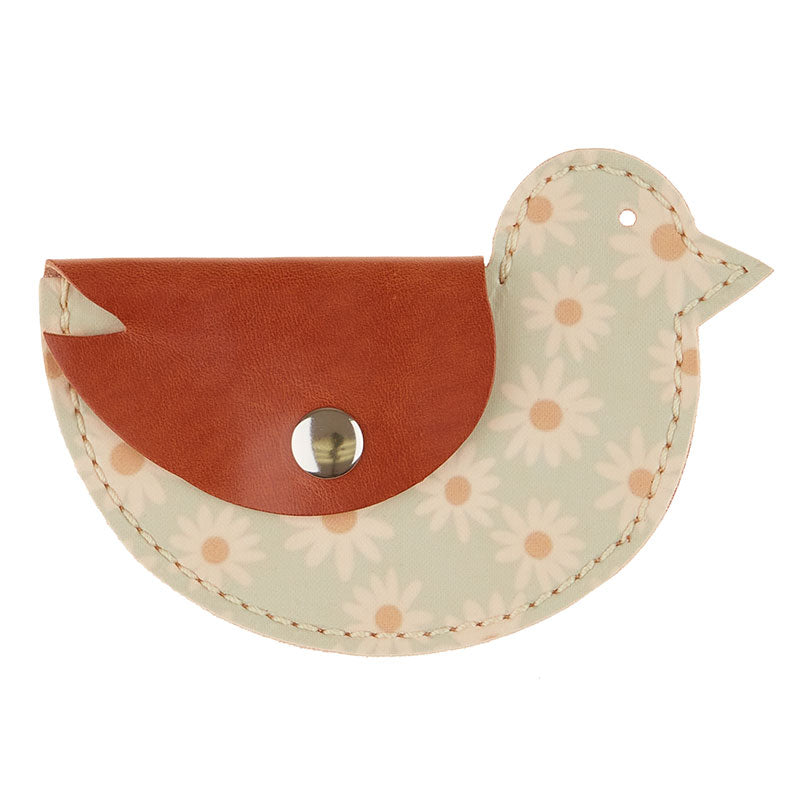 Leather Bird Coin Purse, Boho Daisy – Hometown Leatherworks